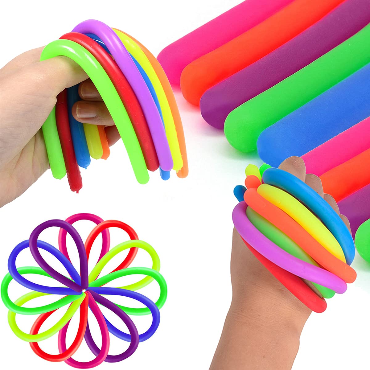 Monkey Noodle Stretchy String Sensory Fidget Toys Autism Sensory Toys ...