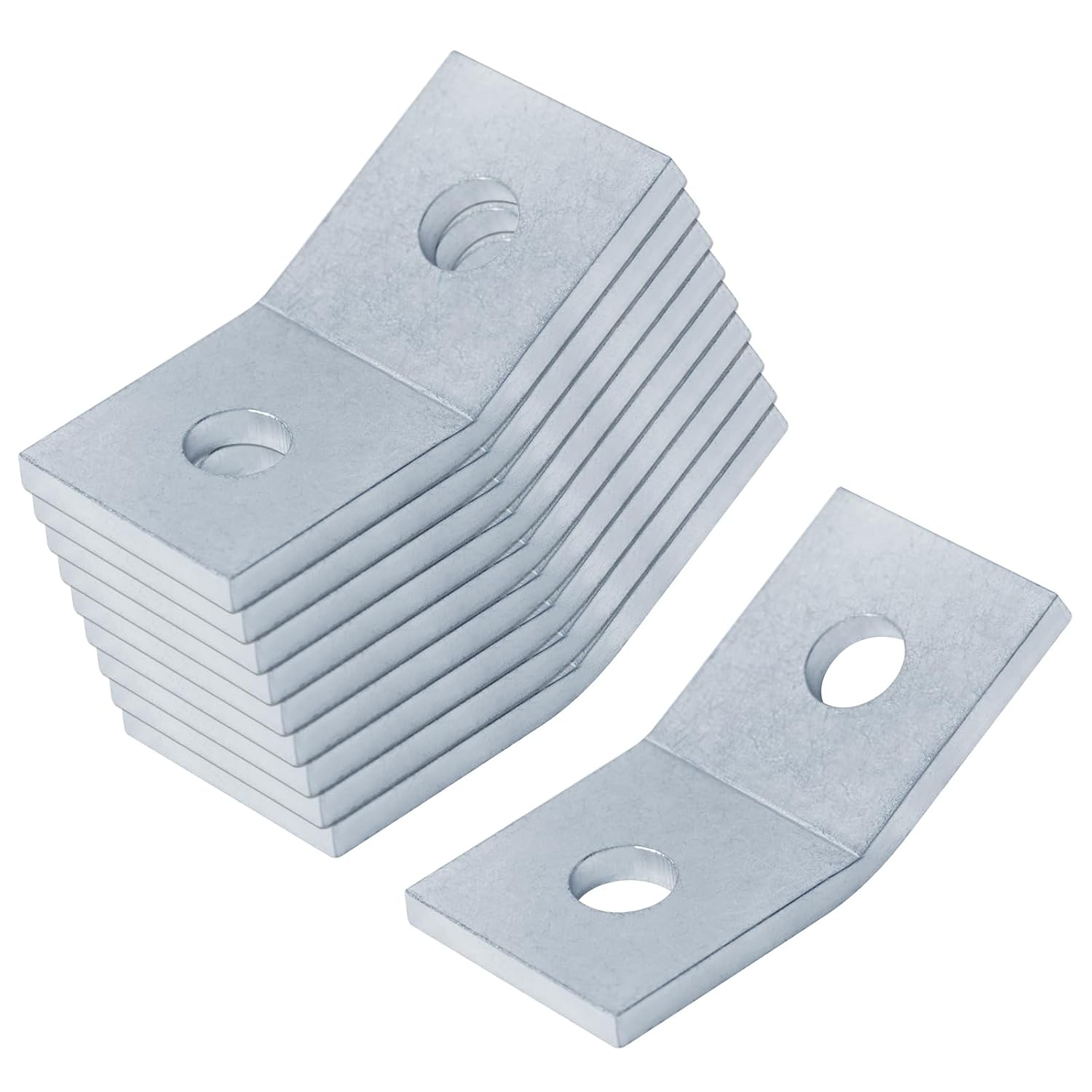 10 Pack 30 Degree Angular Outside Fitting, 2 Hole1-5/8" Strut Channel ...