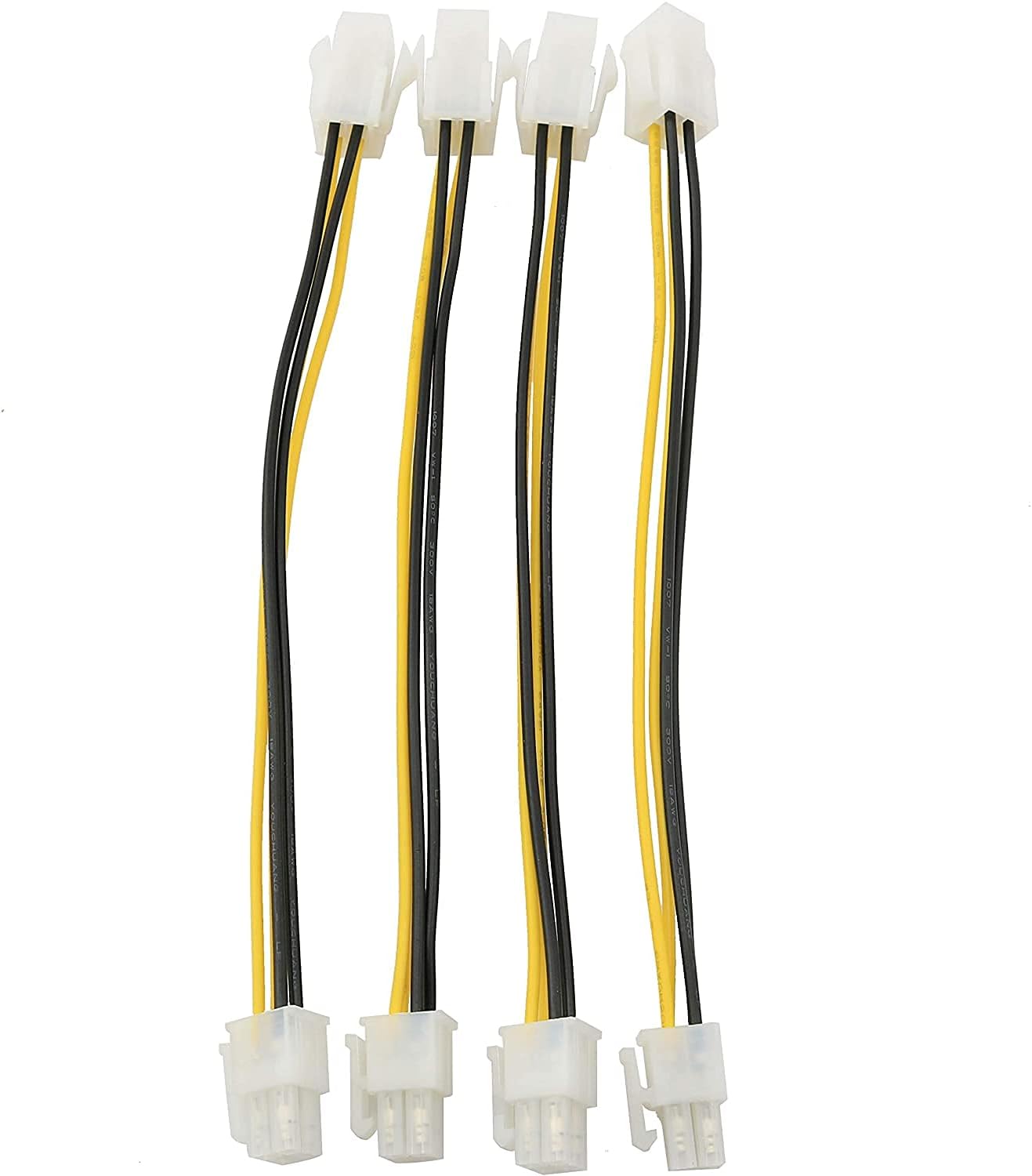 Amazon.com: Micro Connectors 8in ATX 12V 4-Pin M/F CPU Power Extension ...