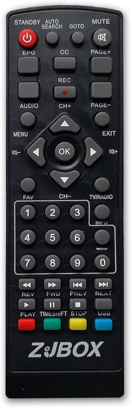 Amazon.com: ZJBOX Remote Control adapted to ZJBOX Digital TV Converter ...