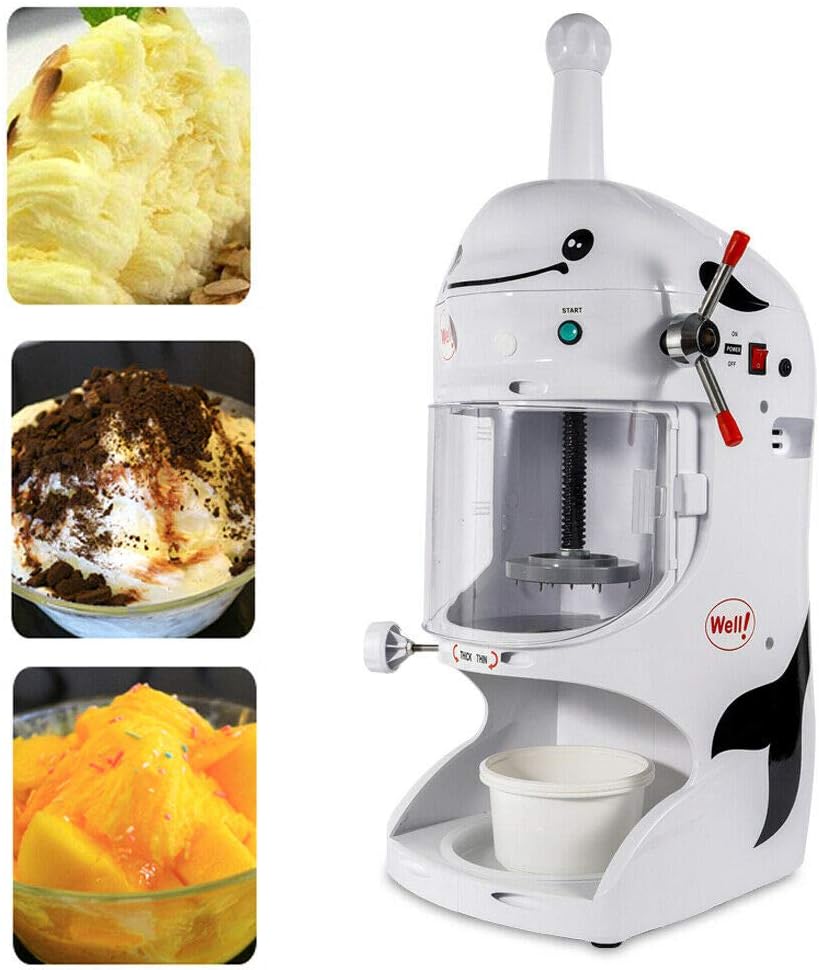Amazon.com: Electric 350W Ice Shaver Snow Cone Maker Machine Premium ...
