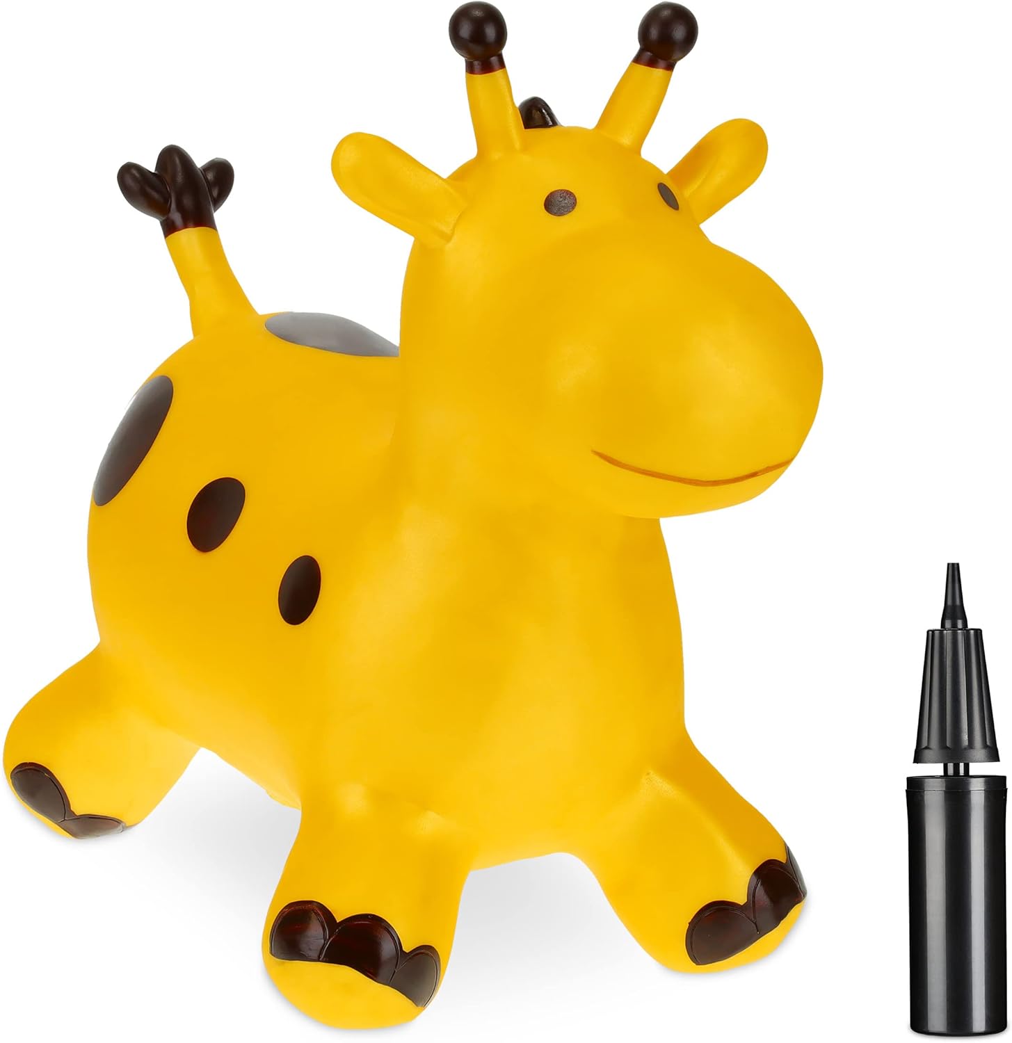 Relaxdays Bouncing Hopper Giraffe, Incl. Pump, for Children from 3 ...
