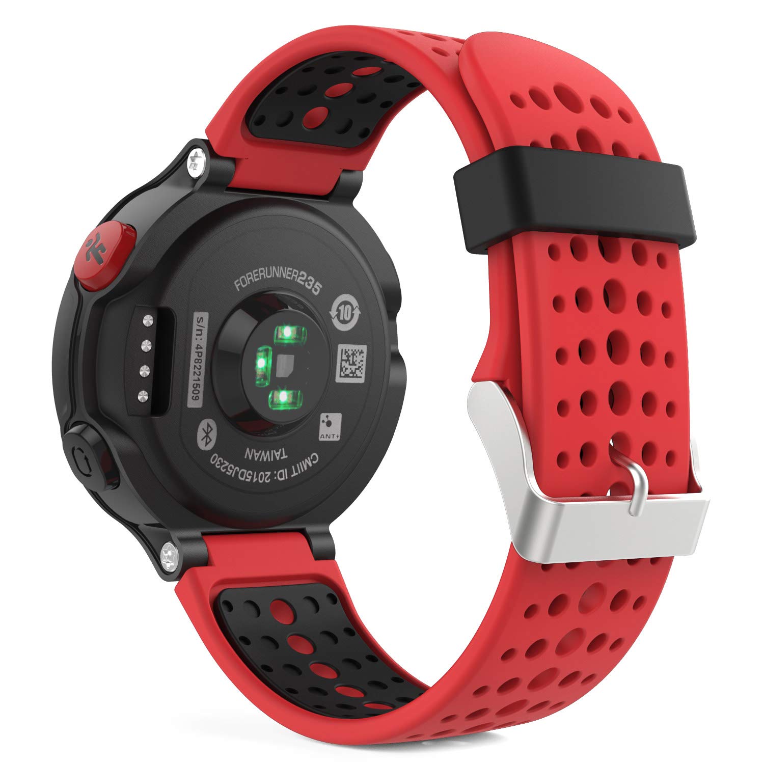 MoKo Watch Strap Compatible with Garmin Forerunner 235/235 Lite/220/230 ...