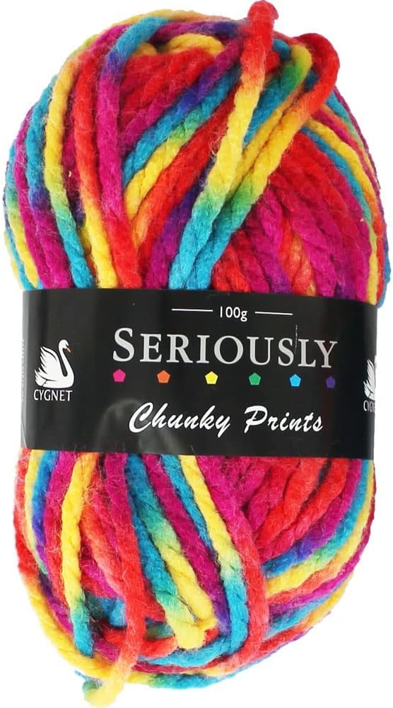 Cygnet C800/203 Macaw Acrylic Seriously Chunky Prints Super Chunky Yarn ...