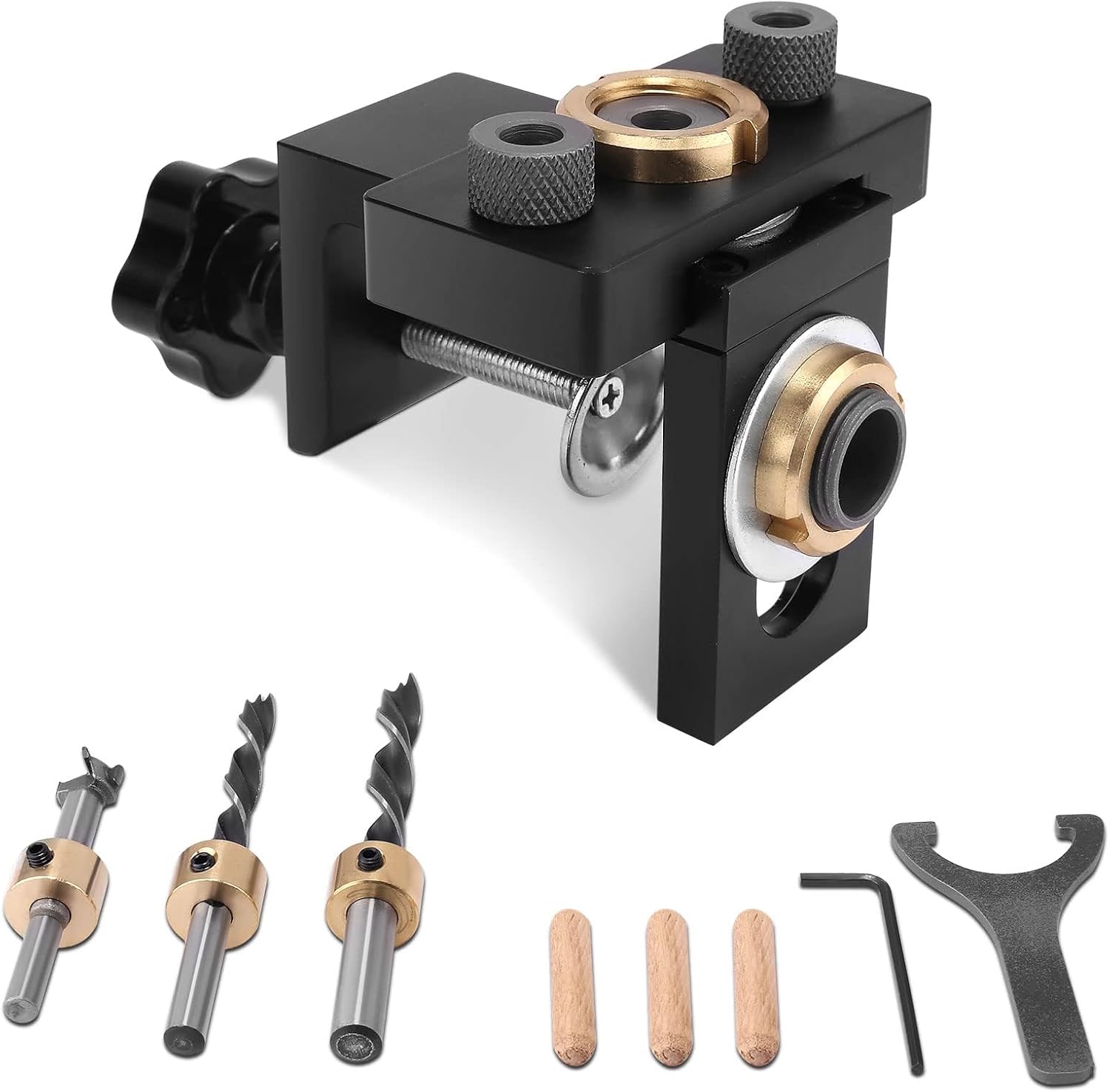 Kit Guida di Posizionamento, 8/10/15mm Dima per Fori a Tasca, 3 in 1 ...