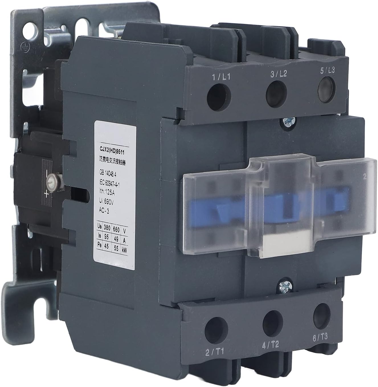 Contactor de CA, 95A Contactor Eléctrico de Imán Permanente ...