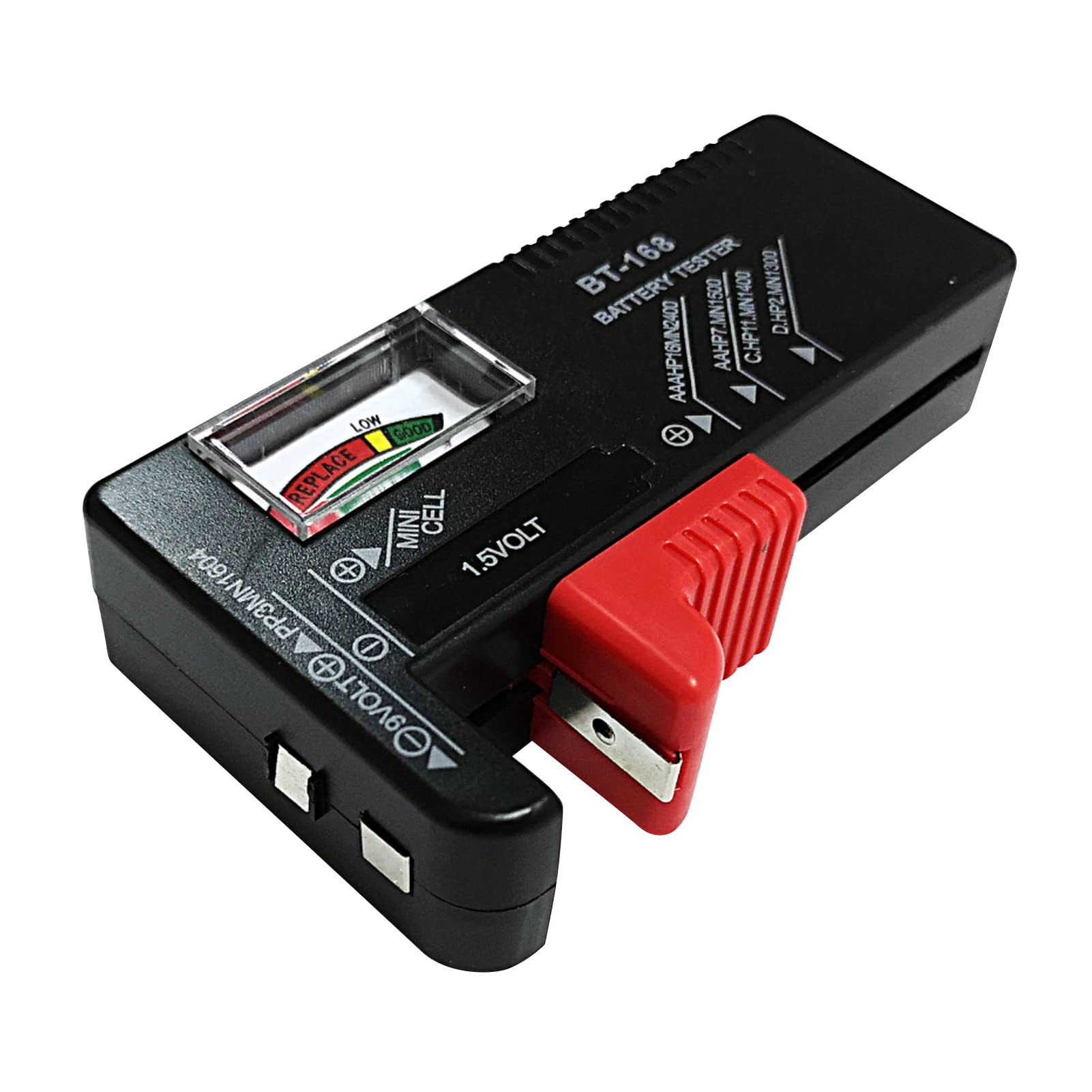 Battery Tester Checker Universal Battery Tester Monitor for AA AAA C D ...