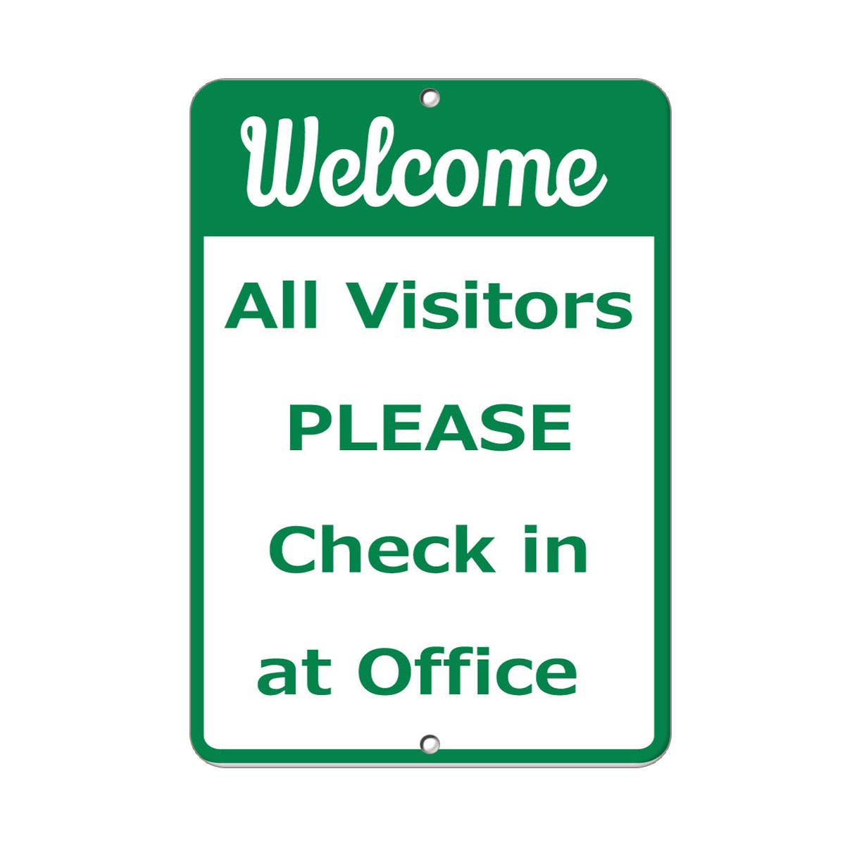Amazon.com : Weccome All Visitors Please Check In At Office Vinyl ...