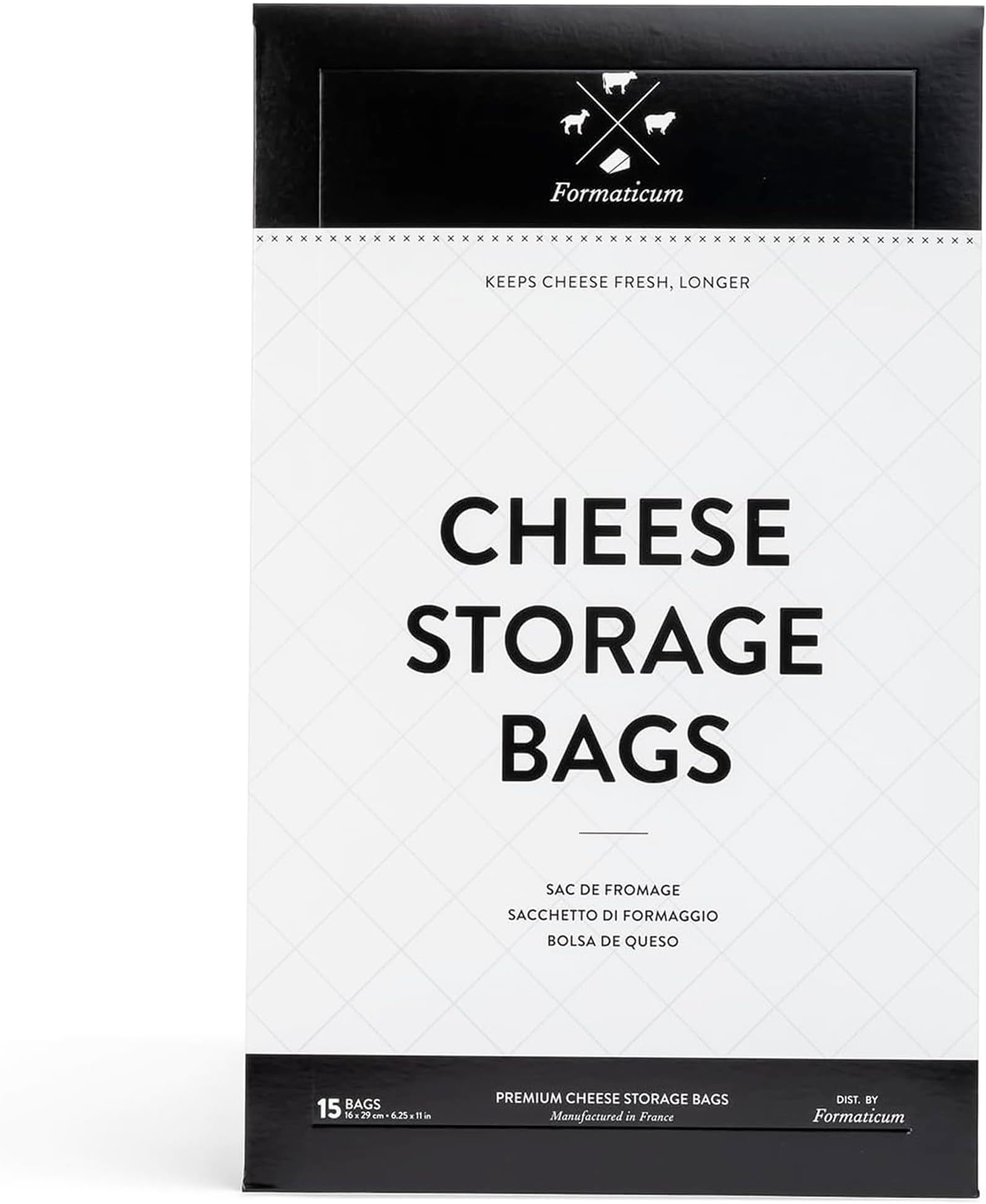 Amazon.com: Formaticum Cheese Storage Bags with Storage Paper ...
