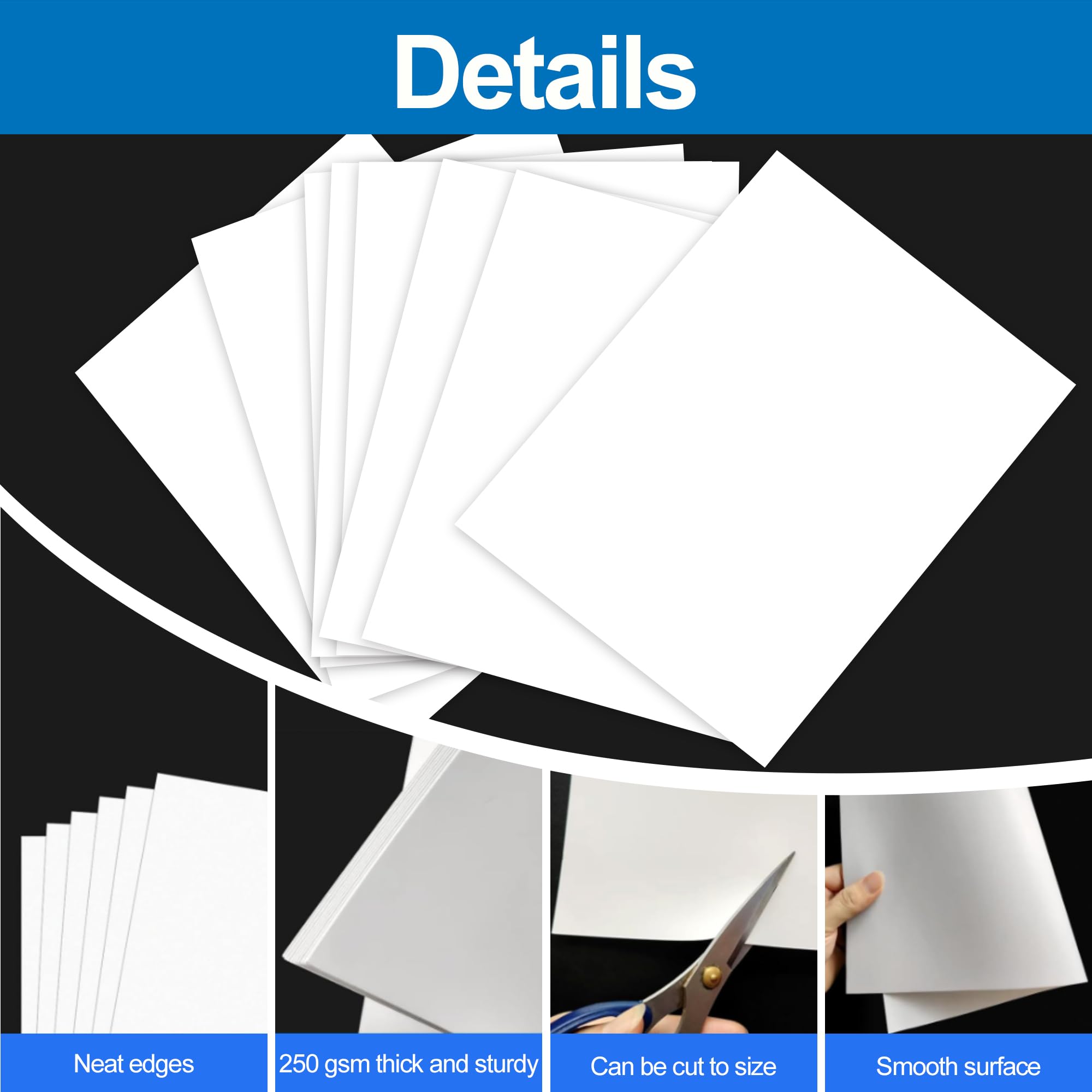 Snapklik.com : 85x 11 Cardstock Paper,100 Sheets Card Stock Paper ...