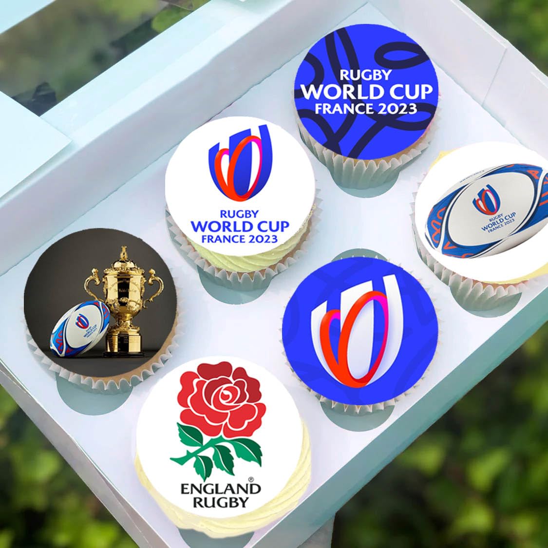 Buy 24 x Pre-Cut Stand up Rugby World Cup Edible Wafer/Rice Paper ...