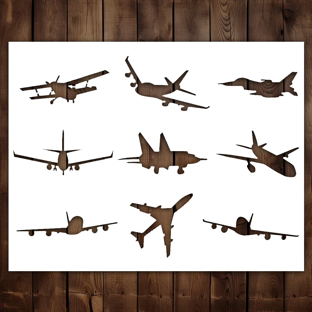 Airplane Safety Ground Stencils