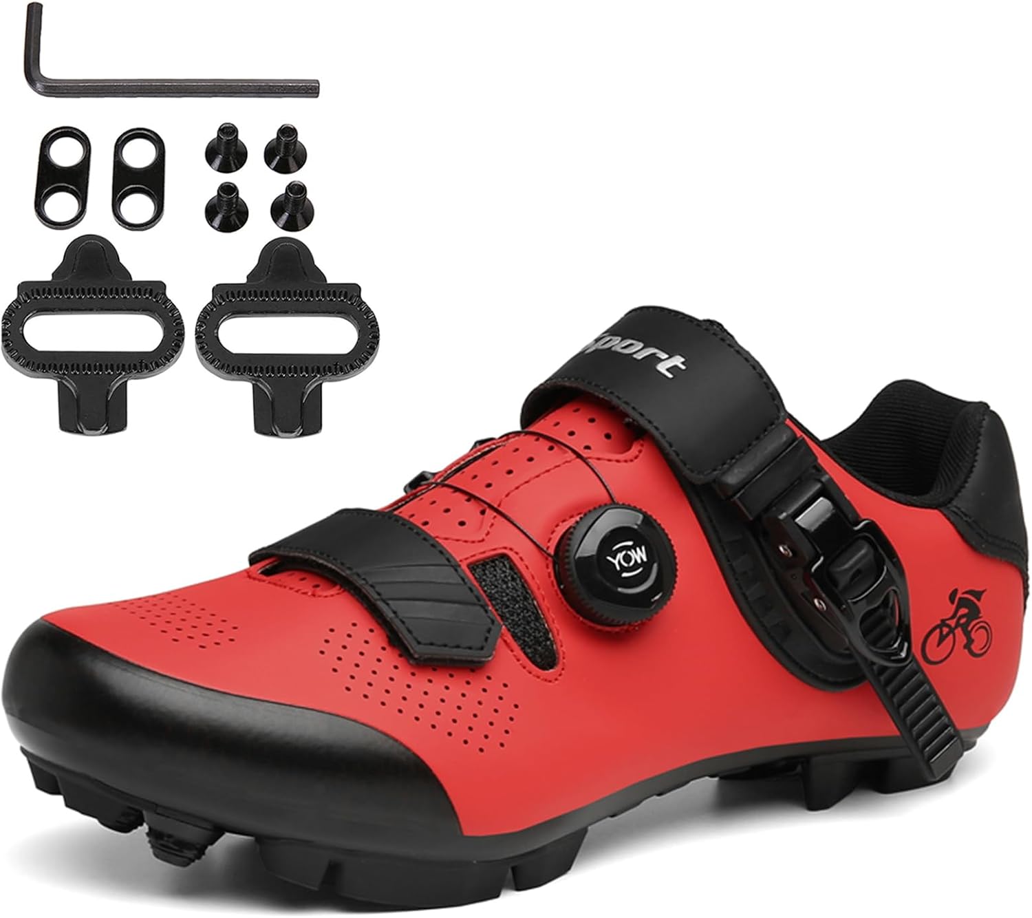 PENXZT Fahrradschuhe Herren Damen MTB Radsportschuhe Mountainbike Kompatibel mit Shimano SPD 2 ...