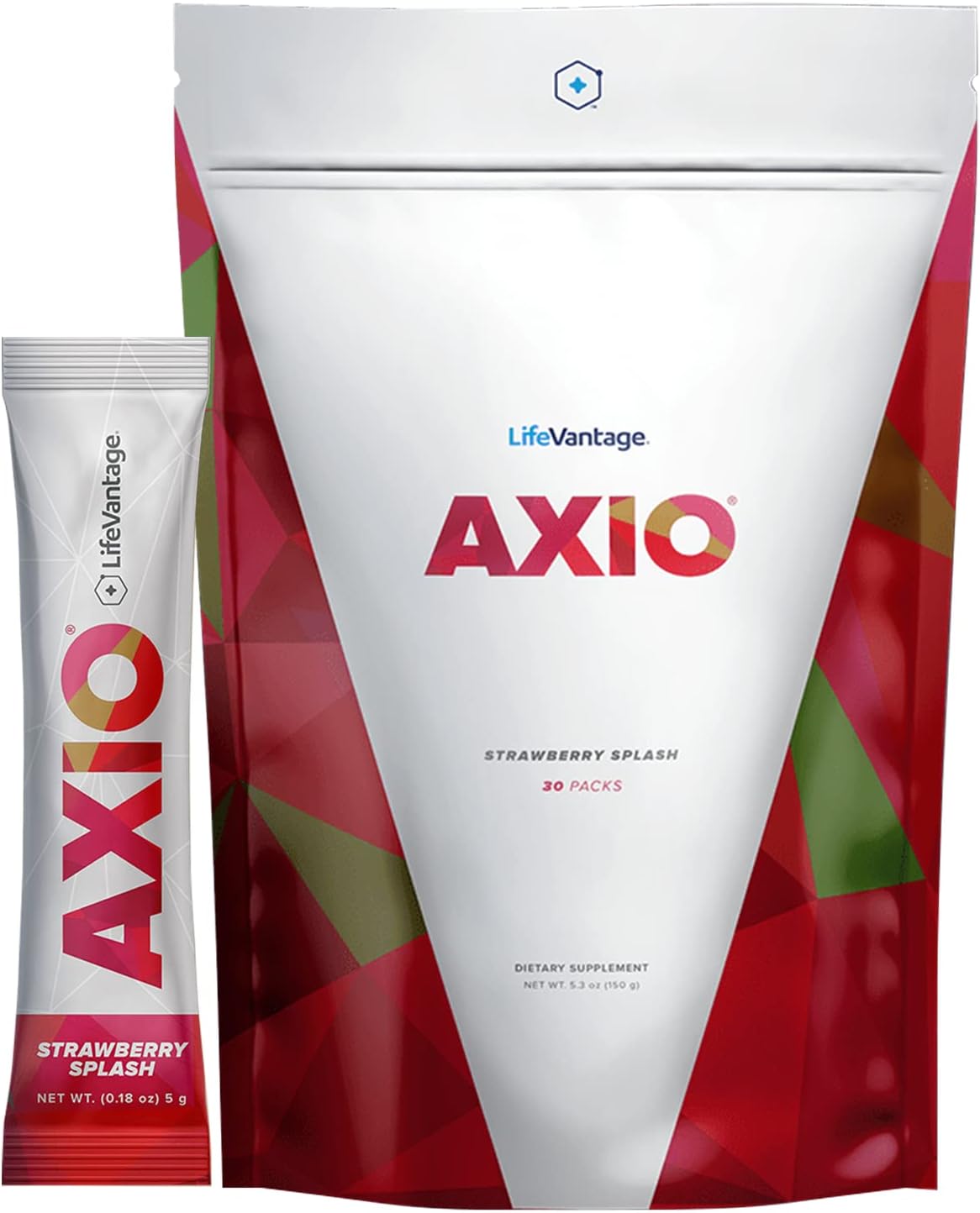 Amazon.com : AXIO Regular Energy Drink Powder, Strawberry Splash, 30 ...