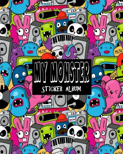 My Monster Sticker Album: Blank Sticker Book, Sticker Book Collecting ...
