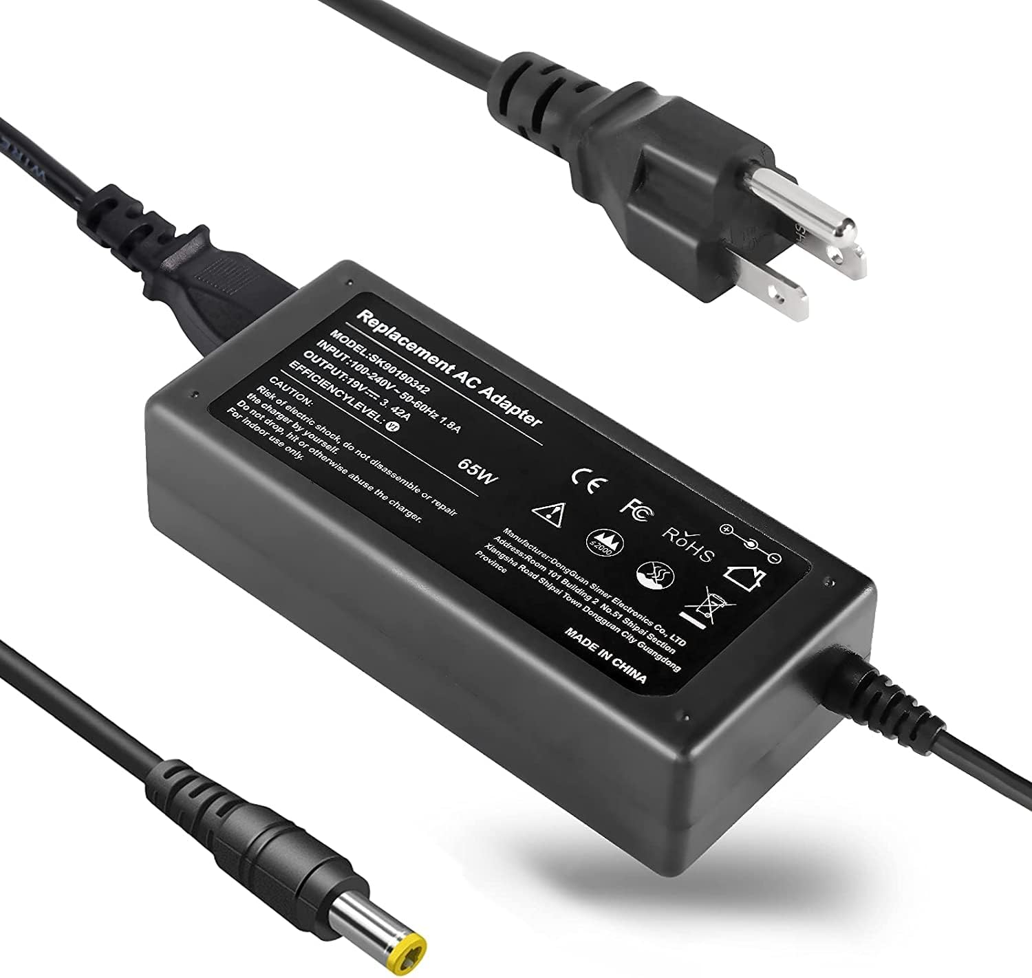 Amazon.com: AC Adapter Power Cord for Acer Laptop Aspire 3 5 E5 F5 M5 ...