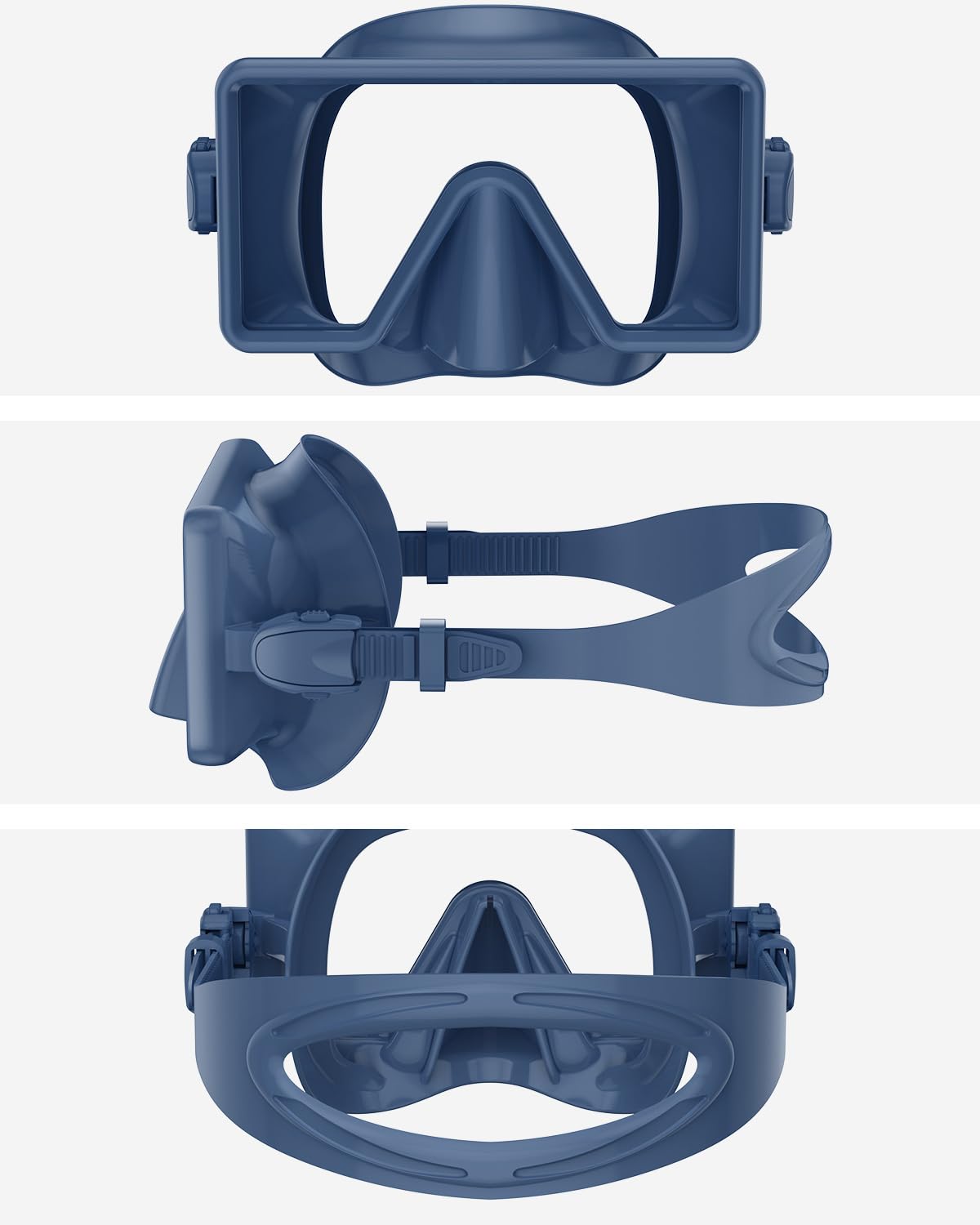 Snapklik.com : Snorkel Mask Anti-Fog Anti Leakage,Panoramic Diving Mask ...