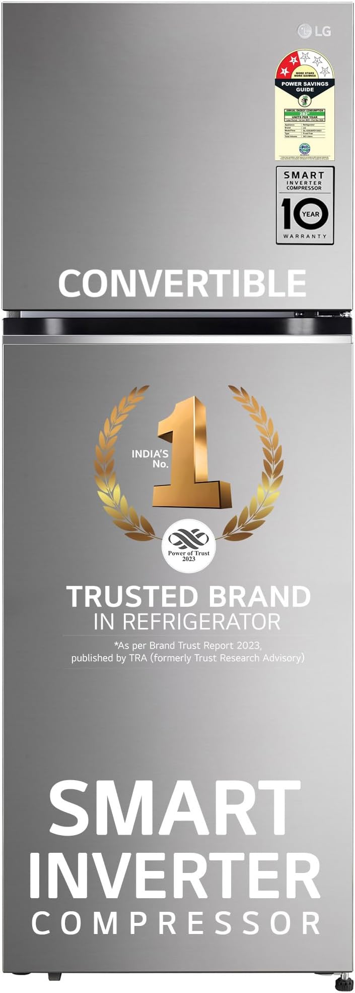 LG 343 L 2 Star Frost-Free Smart Inverter Double Door Refrigerator (GL ...