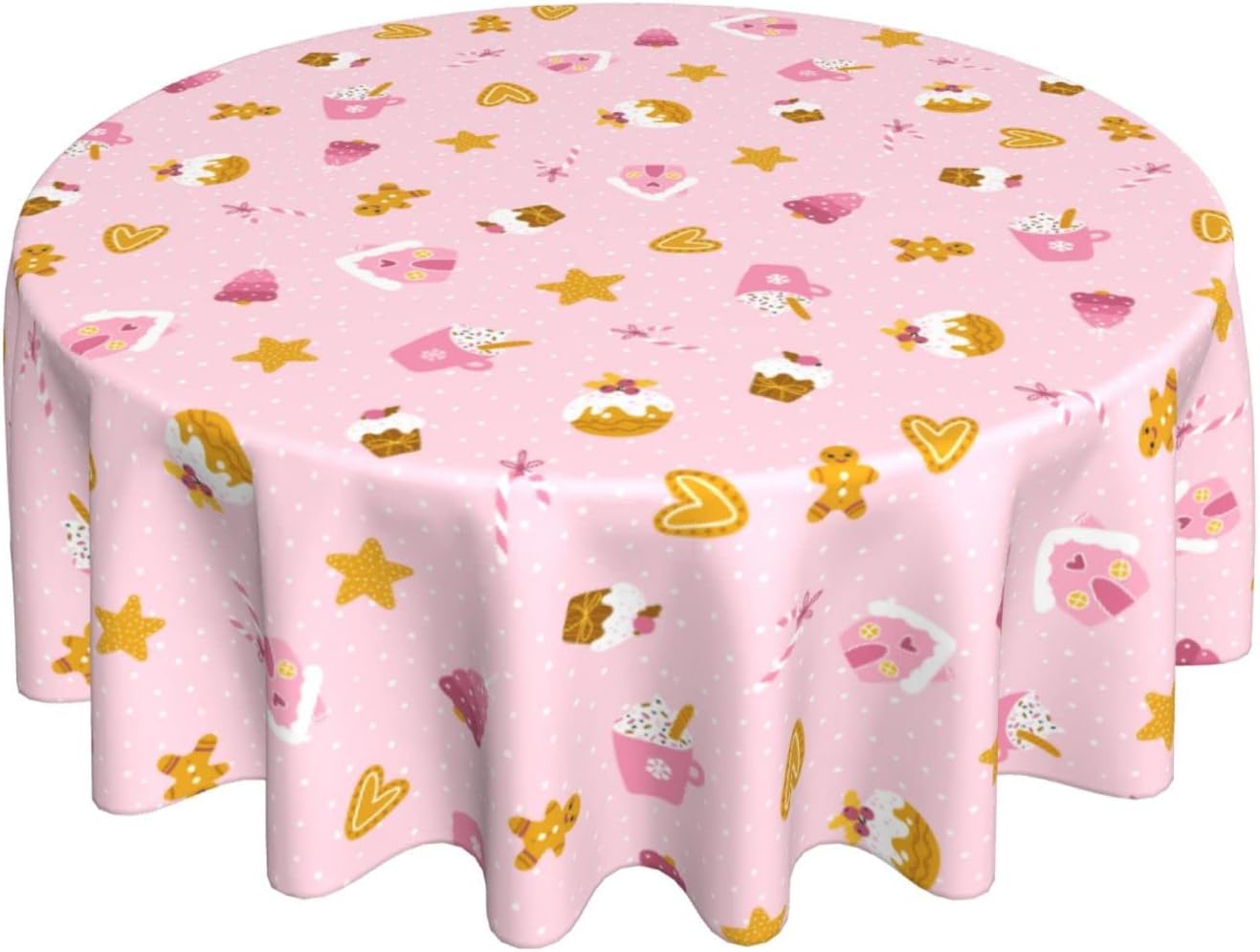 Amazon.com: Juvale Gingerbread Man Tablecloth for Christmas Party (54 x ...