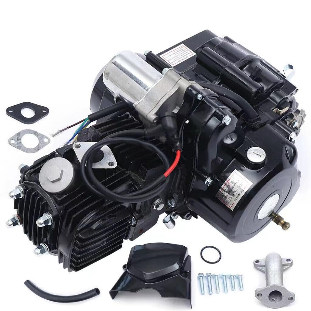 Amazon.com: TITIDU 4 Stroke 125cc Semi Auto Go Kart Quad ATV Engine ...