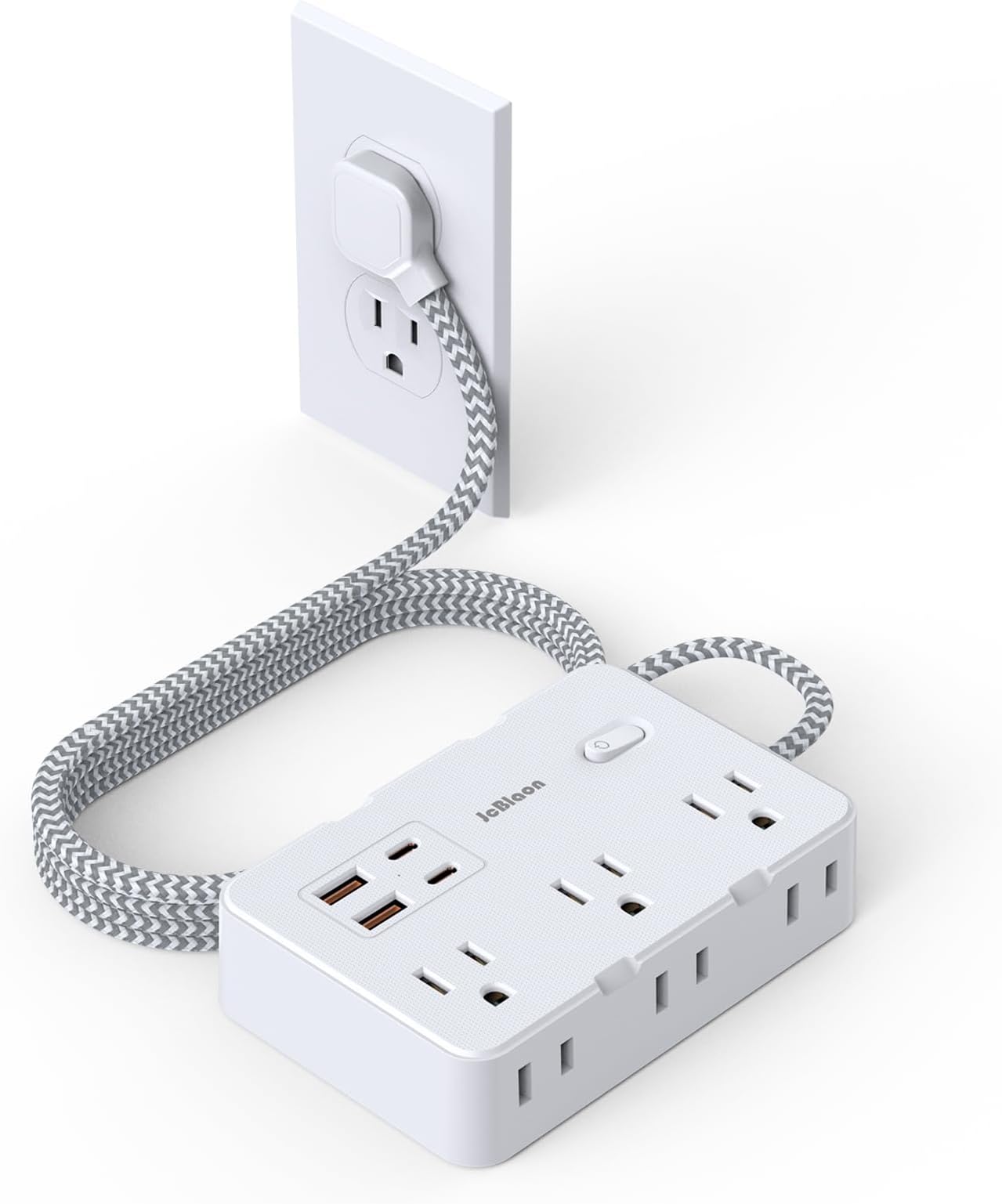 Amazon.com: Power Strip Surge Protector - 8 Outlets with 4 USB (2 USB C) Charging Ports,JcBlaon ...