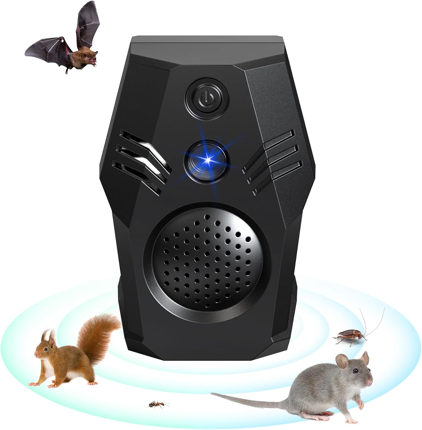 Ultrasonic Pest Repeller,4 Mode Ultrasonic Mouse Repellent,Powerful ...