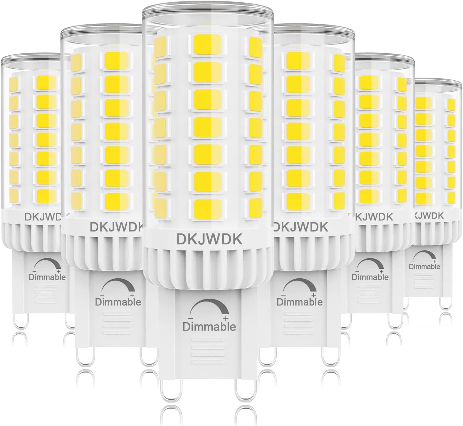 G9 LED Bulb Dimmable, 5W (40W Halogen Equivalent) 480LM Daylight White ...