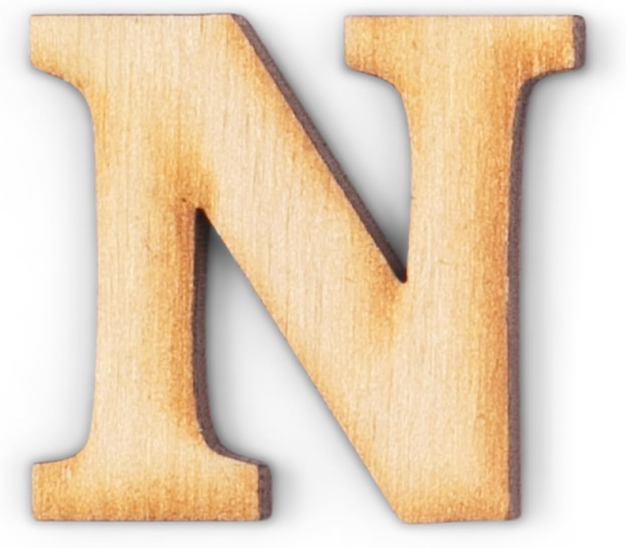Amazon.com: 4-Inch Decorative Wooden Letter N - Alphabet Letters for ...