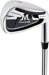 MAZEL Single Golf Iron 4,5,6,7,8,9, Pitching Wedge,Sand Wedge with Steel Shafts for Right Handed ...