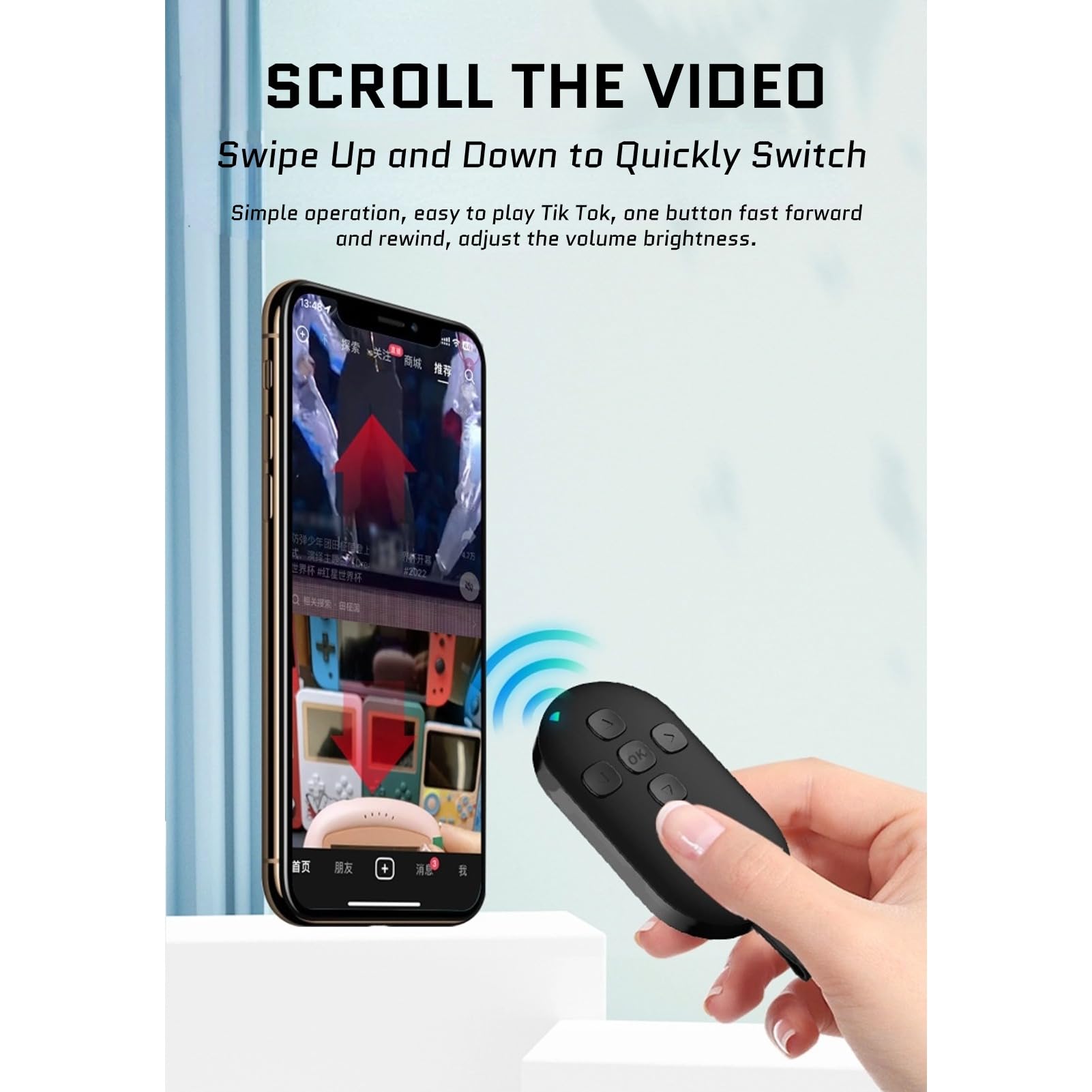 Snapklik.com : Bluetooth Remote Control Page Turner, Scrolling Ring ...