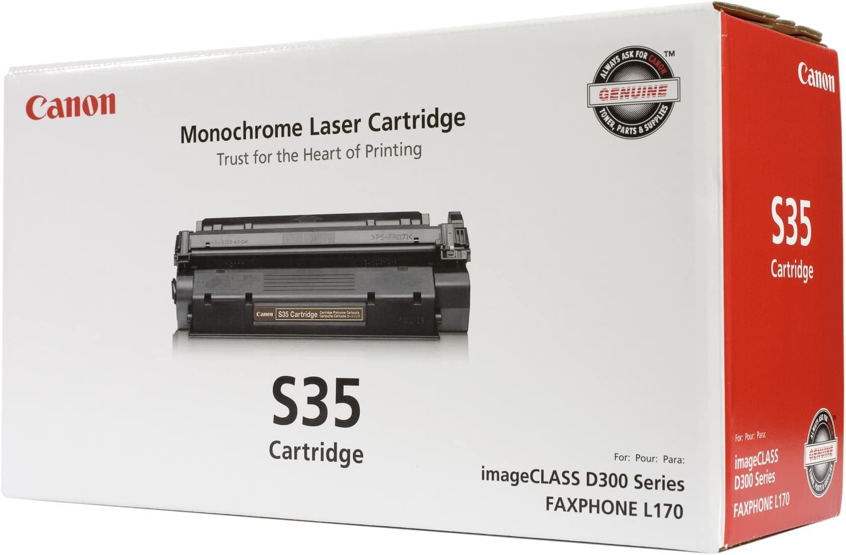 Amazon.com: Canon S35 Black Toner Cartridge (7833A001) : Office Products
