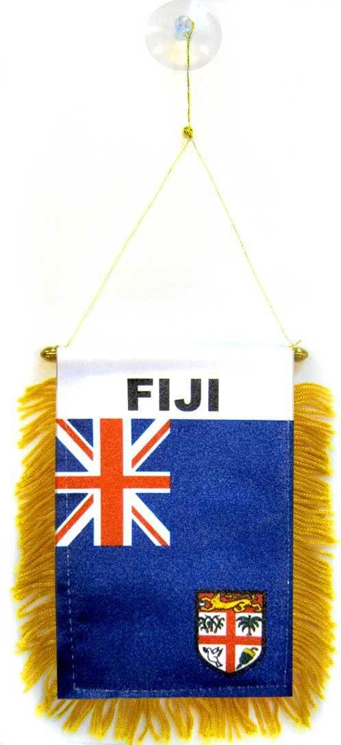 AZ FLAG - Fiji Mini Banner - 6'' x 4'' - 100% Polyester Fijian Small ...