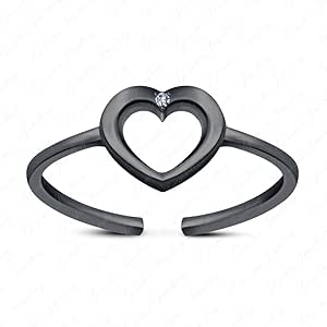 Amazon.com: Gemstar Jewellery 14k Black Gold Finish Brilliant Round Cut ...