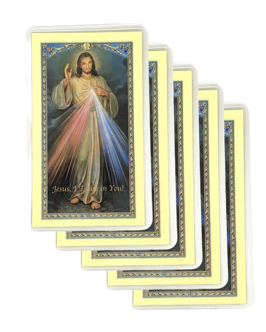 Divine Mercy Laminated Cards