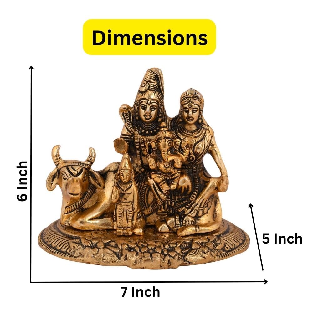 Buy Collectible India Handcrafted Shiva Parvati Ganesh Idol Shiv ...