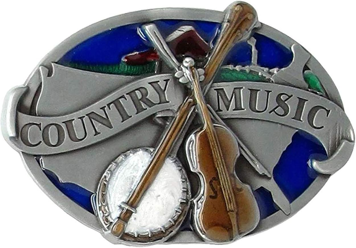 Amazon.com: COUNTRY MUSIC Belt Buckle American Music Nashville ...