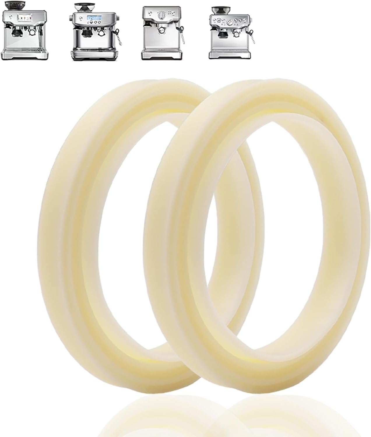 Amazon.com: Dianrui 2PCS 54mm Silicone Steam Ring for Breville Espresso ...