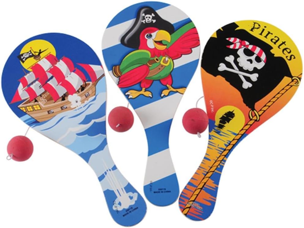 Amazon.com: U.S. Toy 2120 Pirate Paddle Balls : Toys & Games