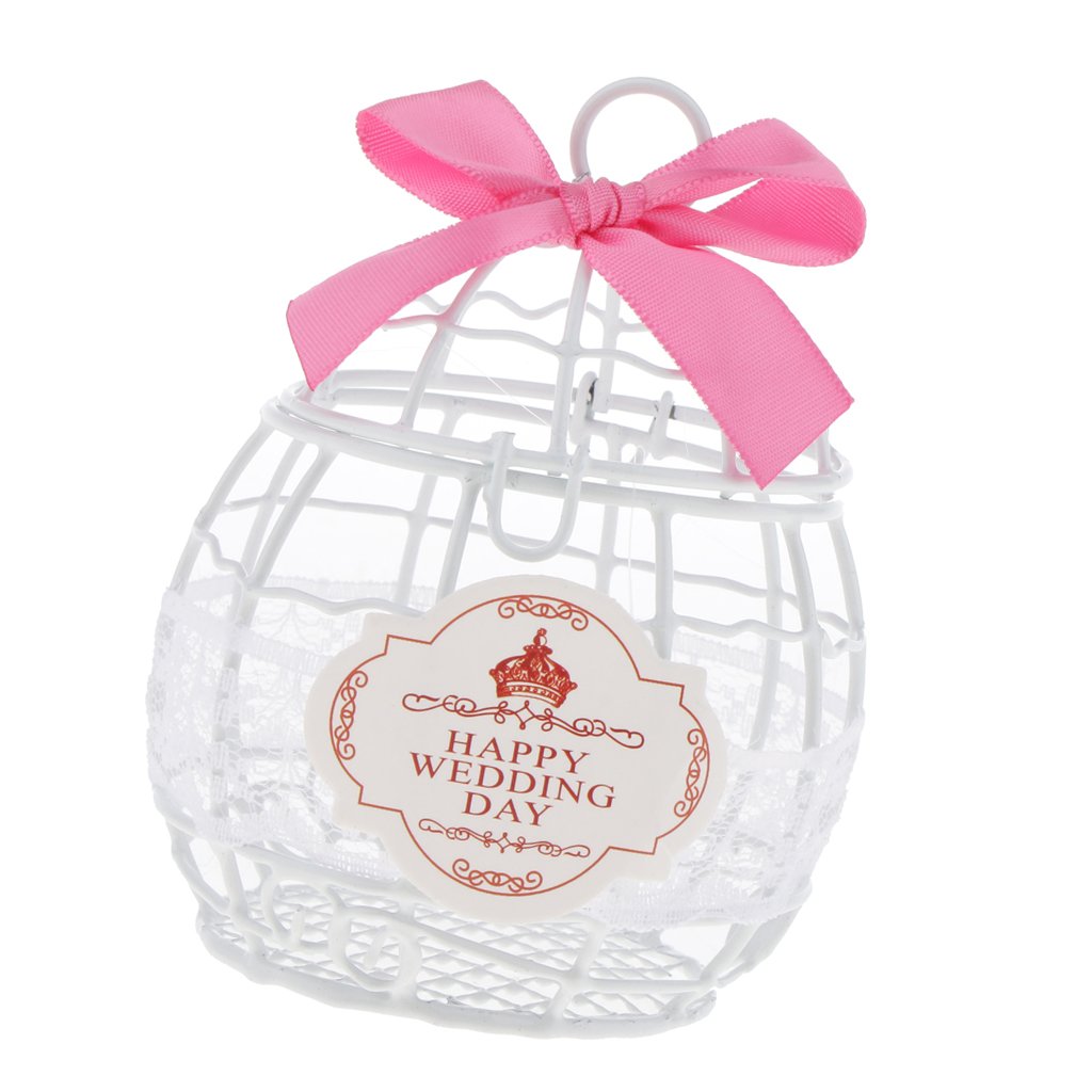 Buy ADITYA Romatic Mental Wedding Favor Box Candy Cookie Gift Box White ...