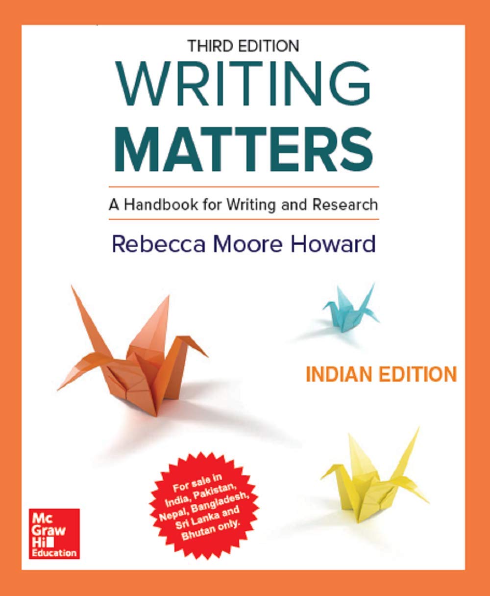 Writing Matters, 3Rd Edition: HOWARD: 9789353162146: Amazon.com: Books