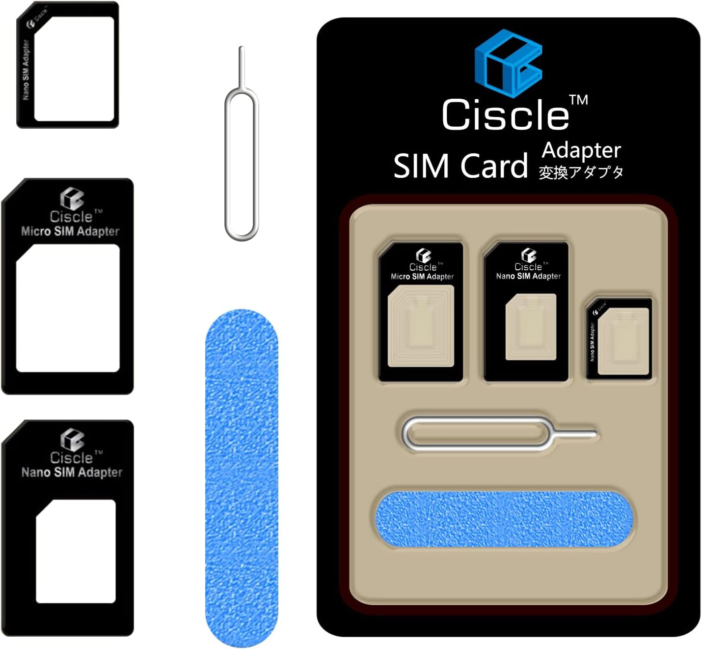 CKANDAY 2 Packs SIM Card Holders with Tray Opener Pins, Card Storage ...