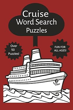 Cruise Word Search Puzzles: Word Search Puzzles with Easy to Read Print ...