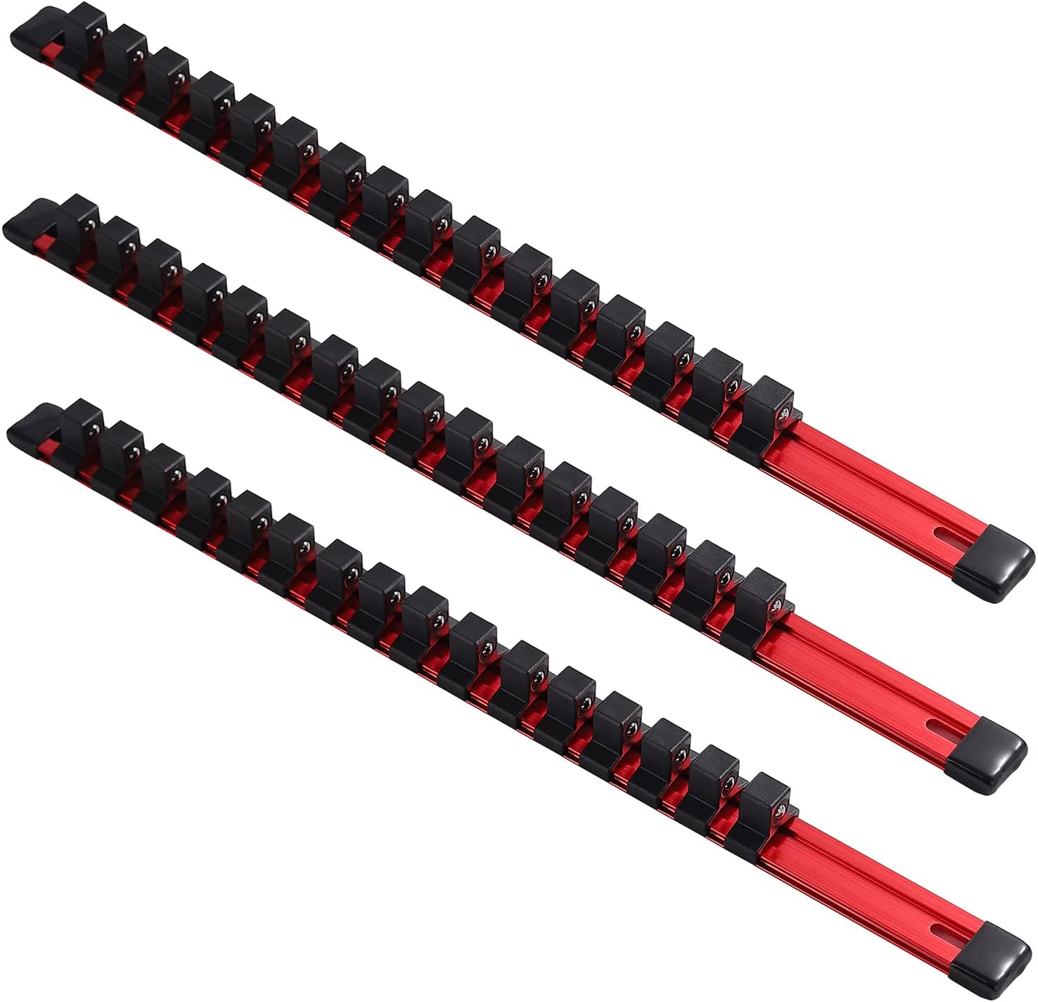 Amazon.com: ALOANES 3 PC 1/2-Inch Drive Aluminum Alloy Socket Organizer ...