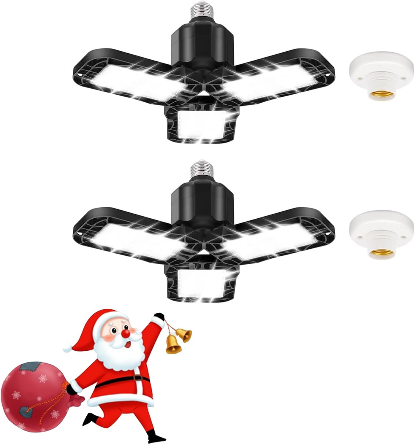 Modern Style Triple Leaf LED Garage Light, 30W High Brightness Lighting ...