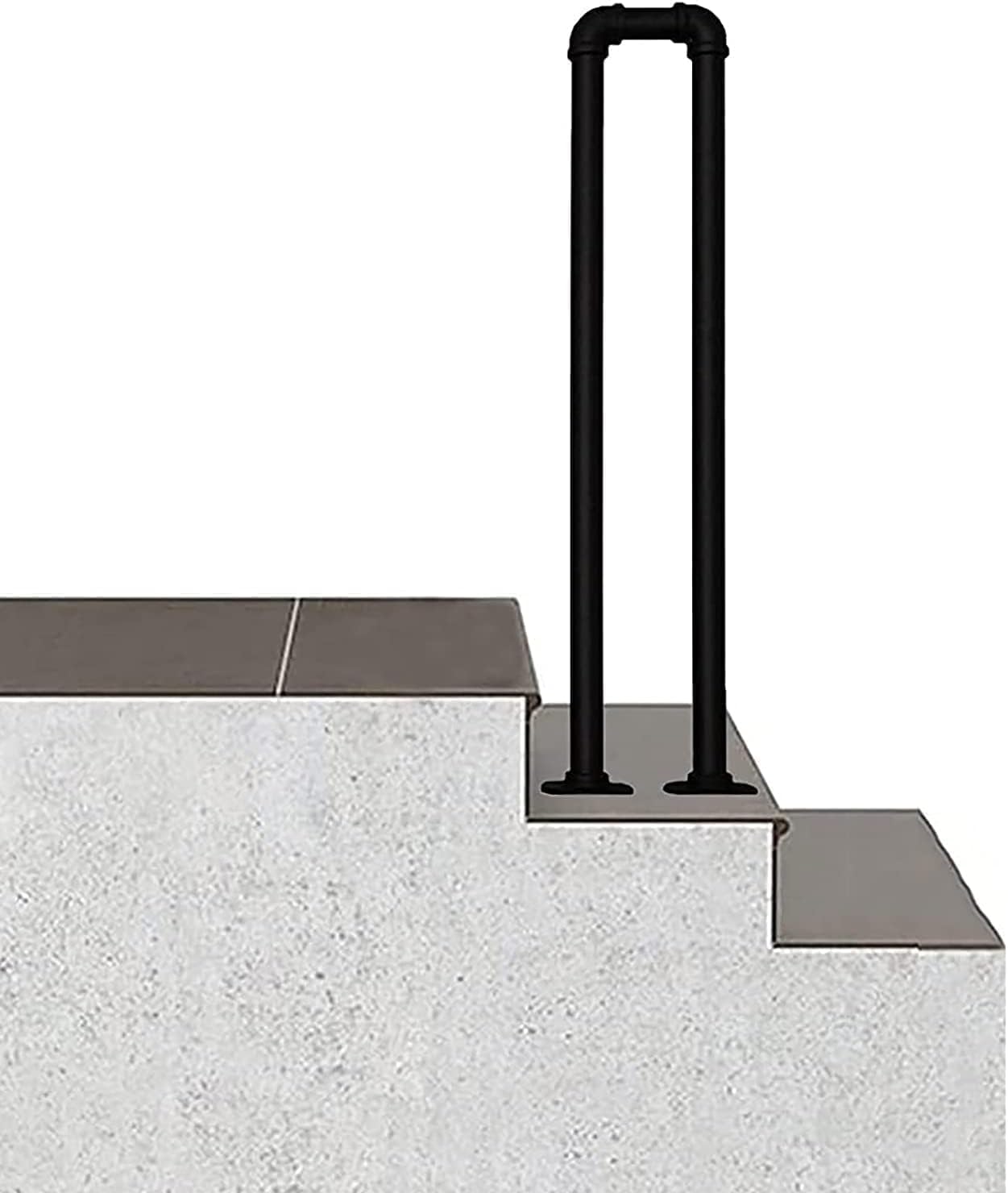 Amazon.com: Handrails Non-Slip Black Staircase Handrail,Wrought Iron ...