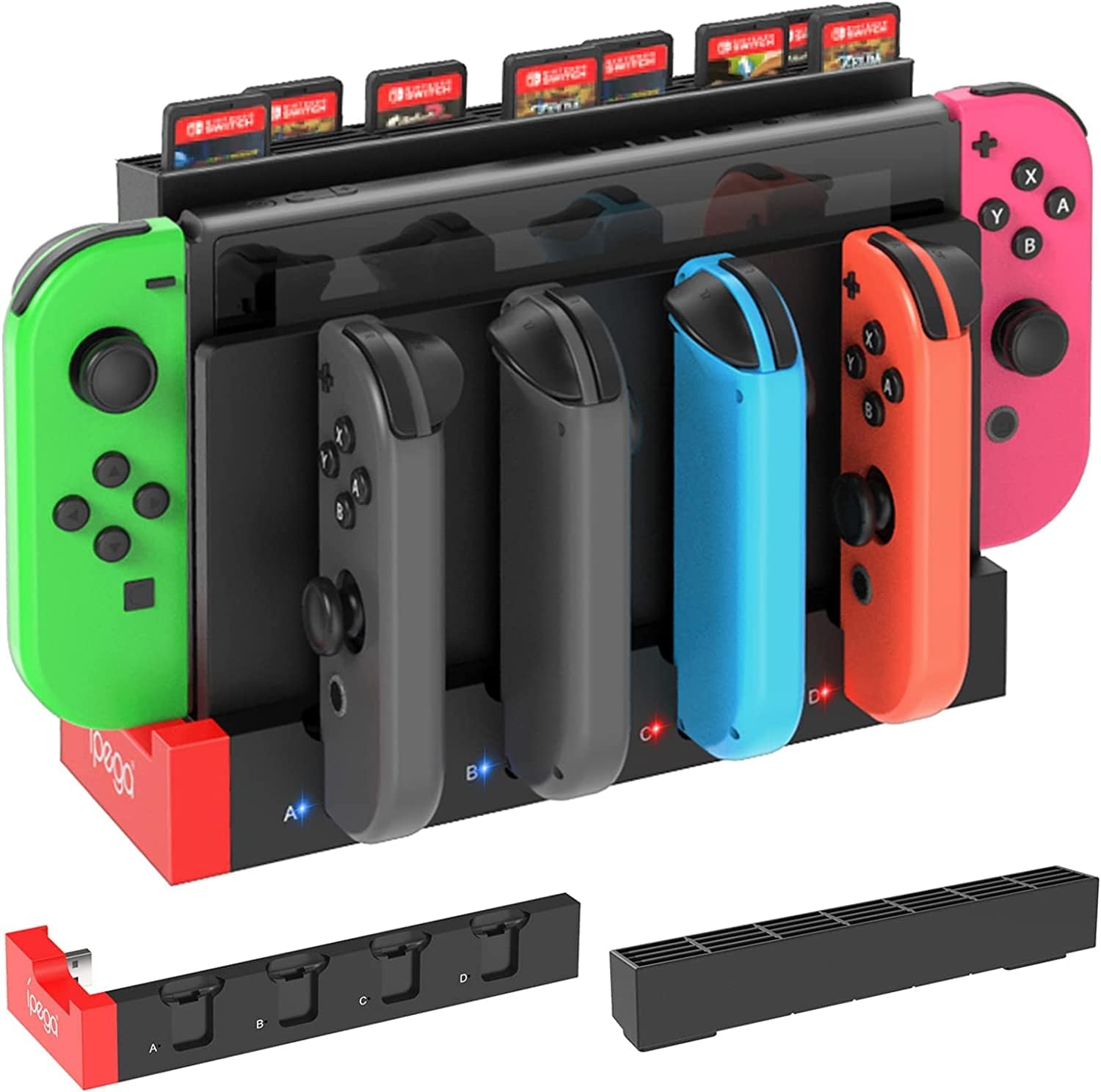 Amazon.com: FASTSNAIL Charger Compatible with Nintendo Switch for Joy ...