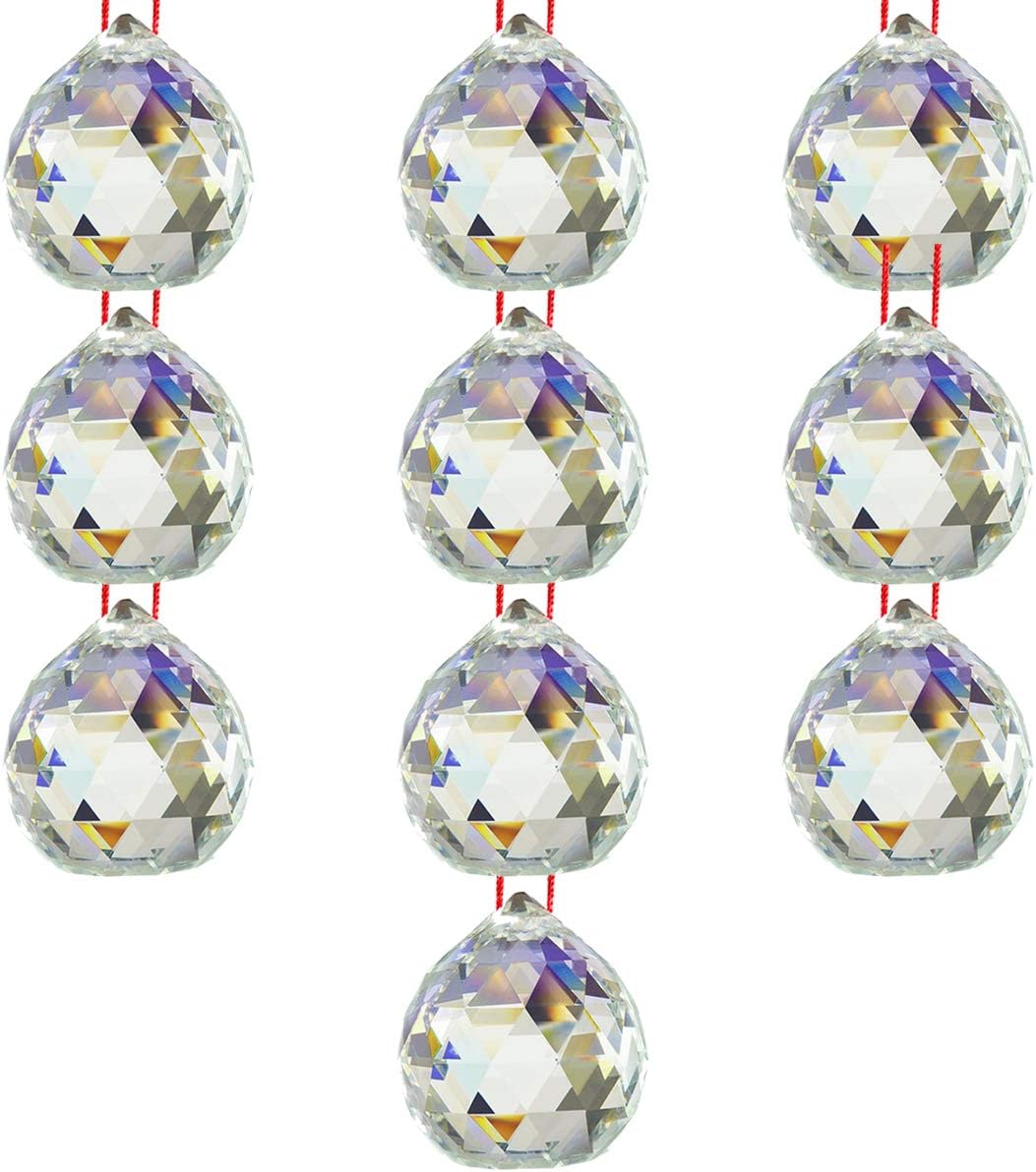 Buy eshoppee Glass Sun Catcher Positive Energy Reiki Feng Shui Lamp ...