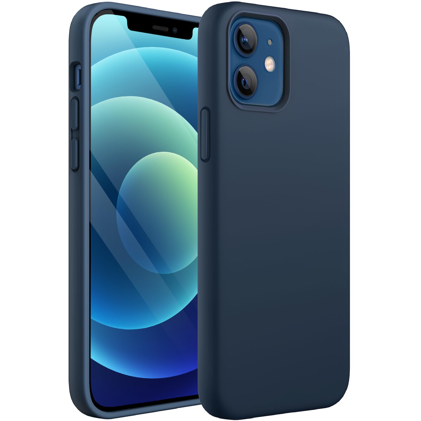 JETech Silicone Case for iPhone 12/12 Pro 6.1-Inch, Silky-Soft Touch ...