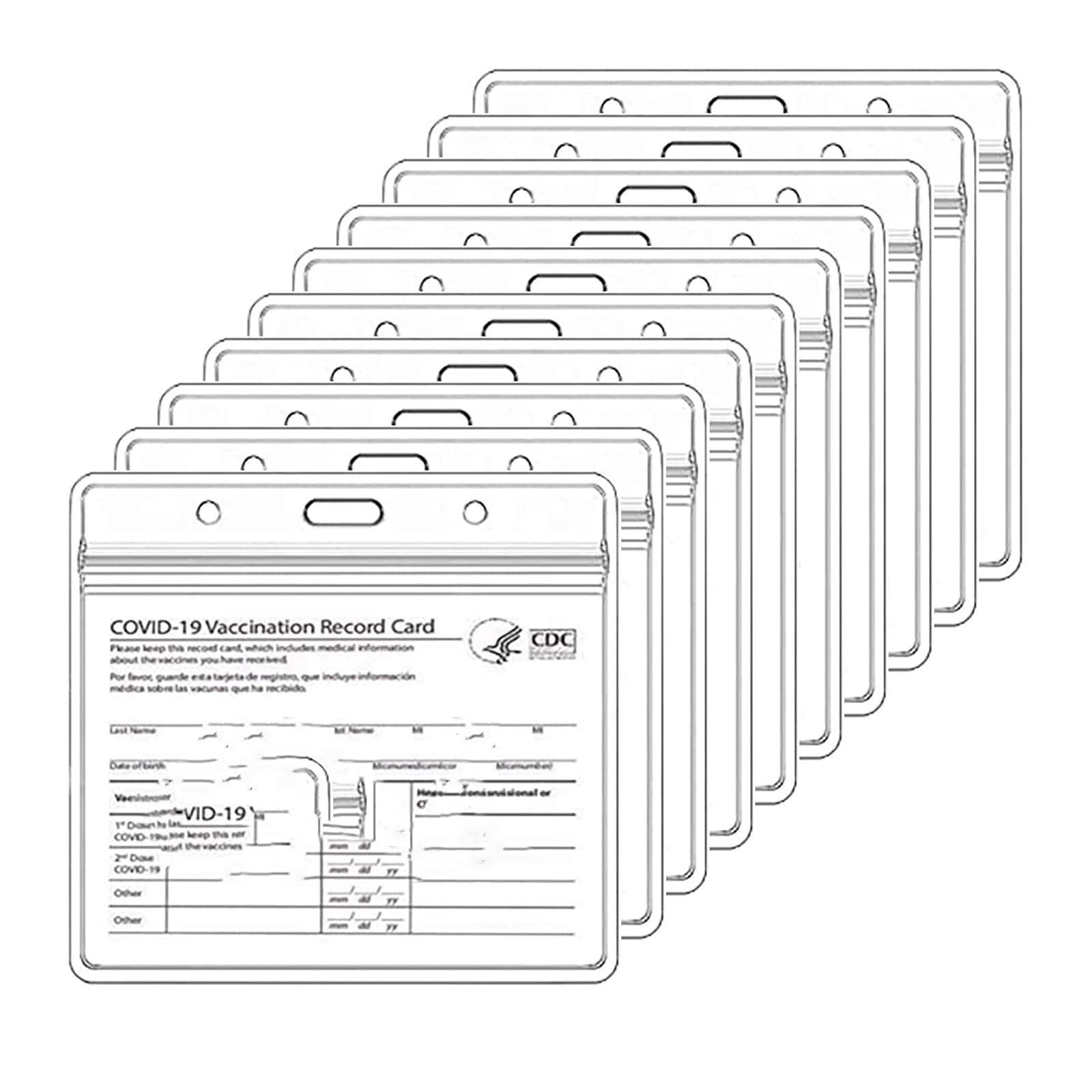 10 Packs 4x 3 Cdc Vaccine Card Protector Vaccination Record | Desertcart GB