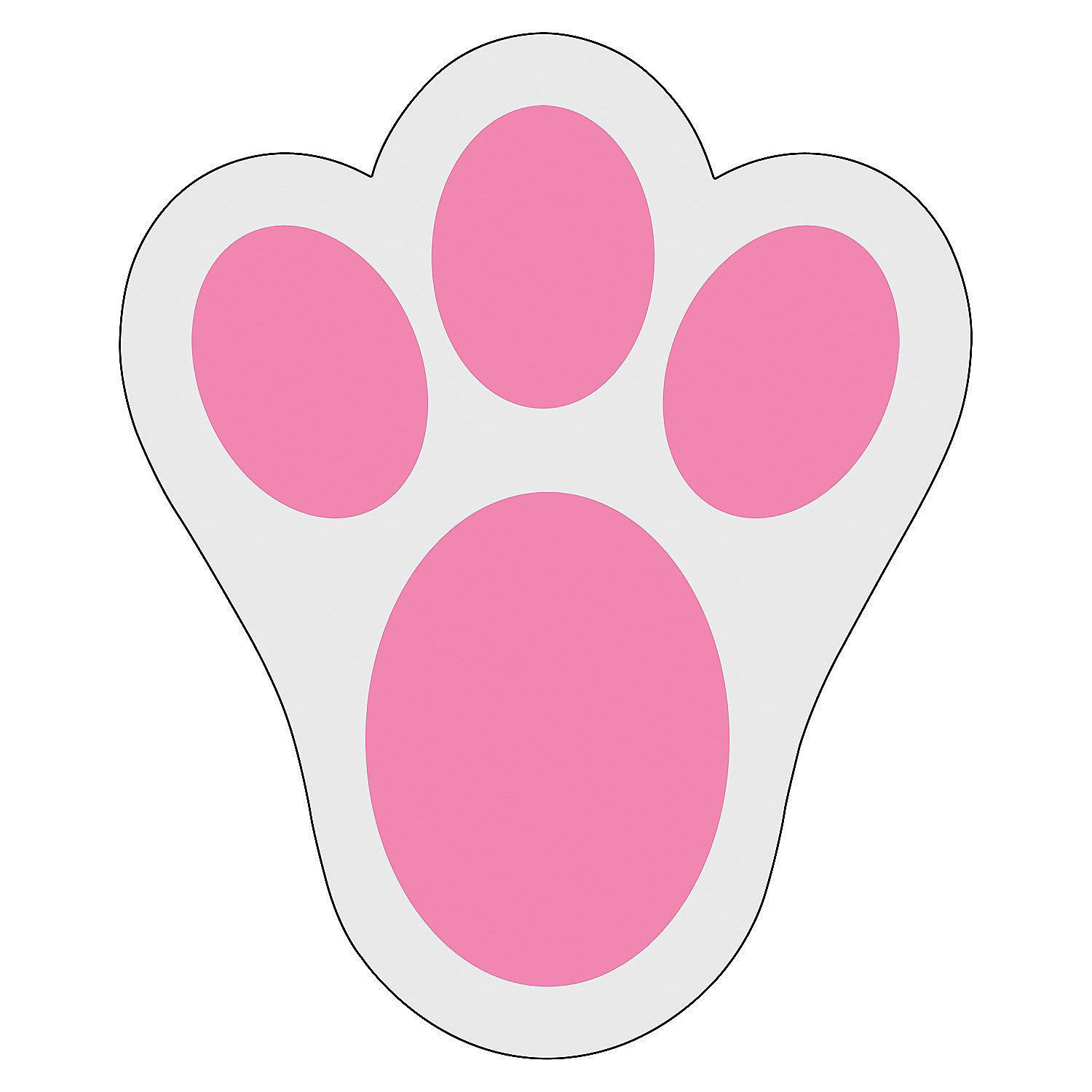 Amazon.com: Bunny Print Floor Decals for Easter (1 Dozen) Party Decor ...